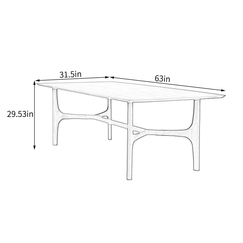 Everly Quinn Strathern Rectangular Dining Table | Wayfair